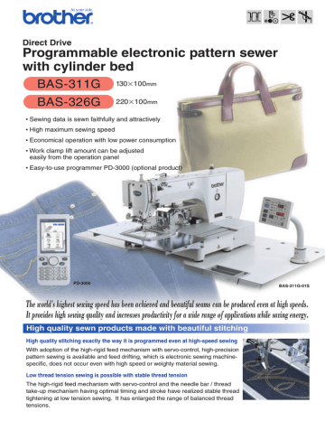 Brother BAS326G Sewing Machine User manual | Manualzz