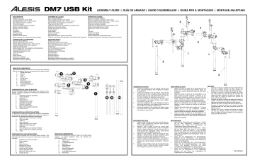 Alesis DM7 USB Drum Kit Assembly Guide | Manualzz
