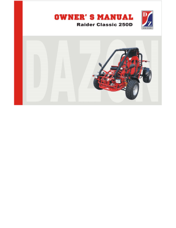 Dazon Raider Classic 250D Owner's Manual | Manualzz