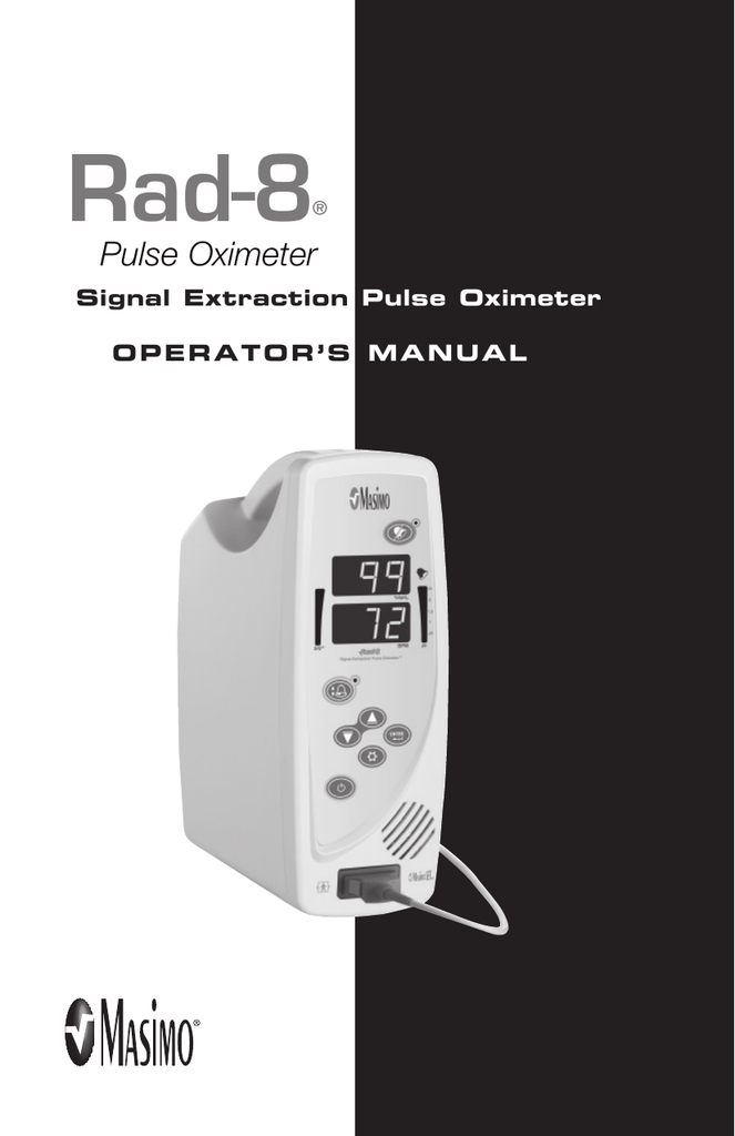 Masimo Rad-8 Operator's Manual | Manualzz