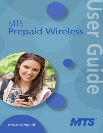 MTS Prepaid Wireless User Guide | Manualzz