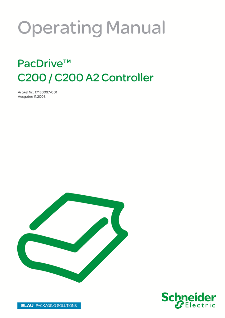 Schneider Electric PacDrive™ C200/C200 A2 Controller Instruction Sheet ...