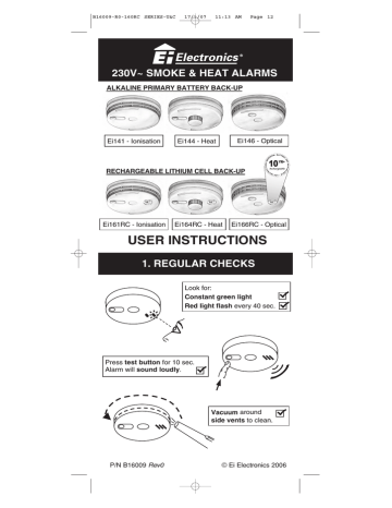 Ei Electronics Ei146 Optical User Instructions | Manualzz