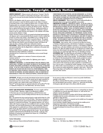 Polycom Telephone Telephone User manual | Manualzz