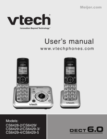 VTech CS6429 User`s manual | Manualzz