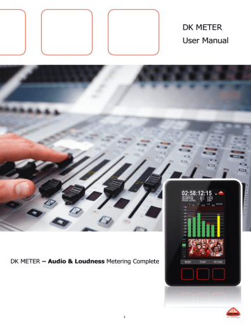 DK Meter User Manual - Audio & Loudness Metering | Manualzz
