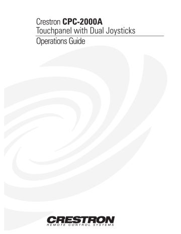 Crestron CPC-2000A manual | Manualzz
