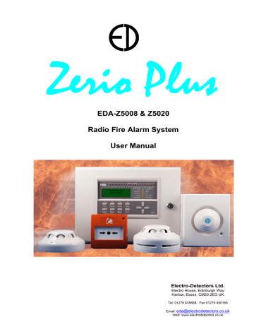 Electro Detectors Zerio Plus EDA-Z5020 User manual | Manualzz