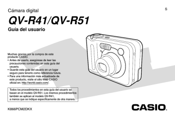 Casio QV-R51 Guía del usuario | Manualzz
