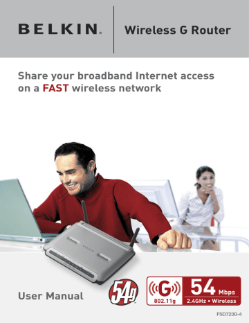 Belkin Wireless G Router User manual | Manualzz