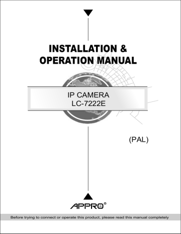 IP camera LC-7222E Installation & Operation Manual | Manualzz