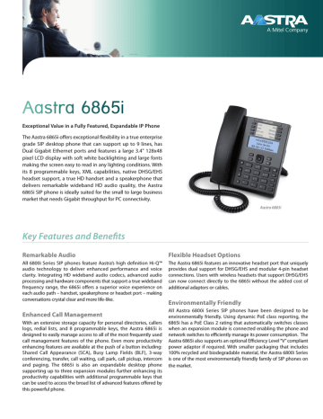 Mitel 6865 i Datasheet | Manualzz