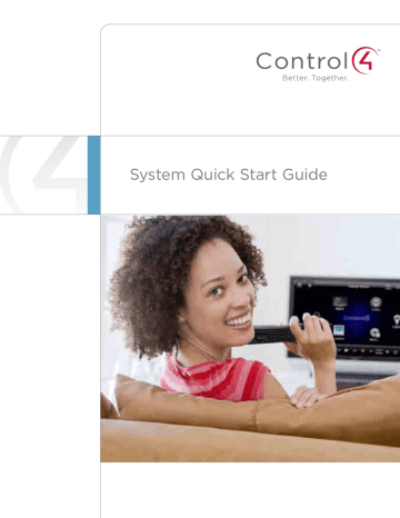 Control 4 Control4 Smart Home Quick Start Guide | Manualzz