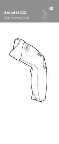 Motorola Symbol LS1203 Quick Reference Manual | Manualzz