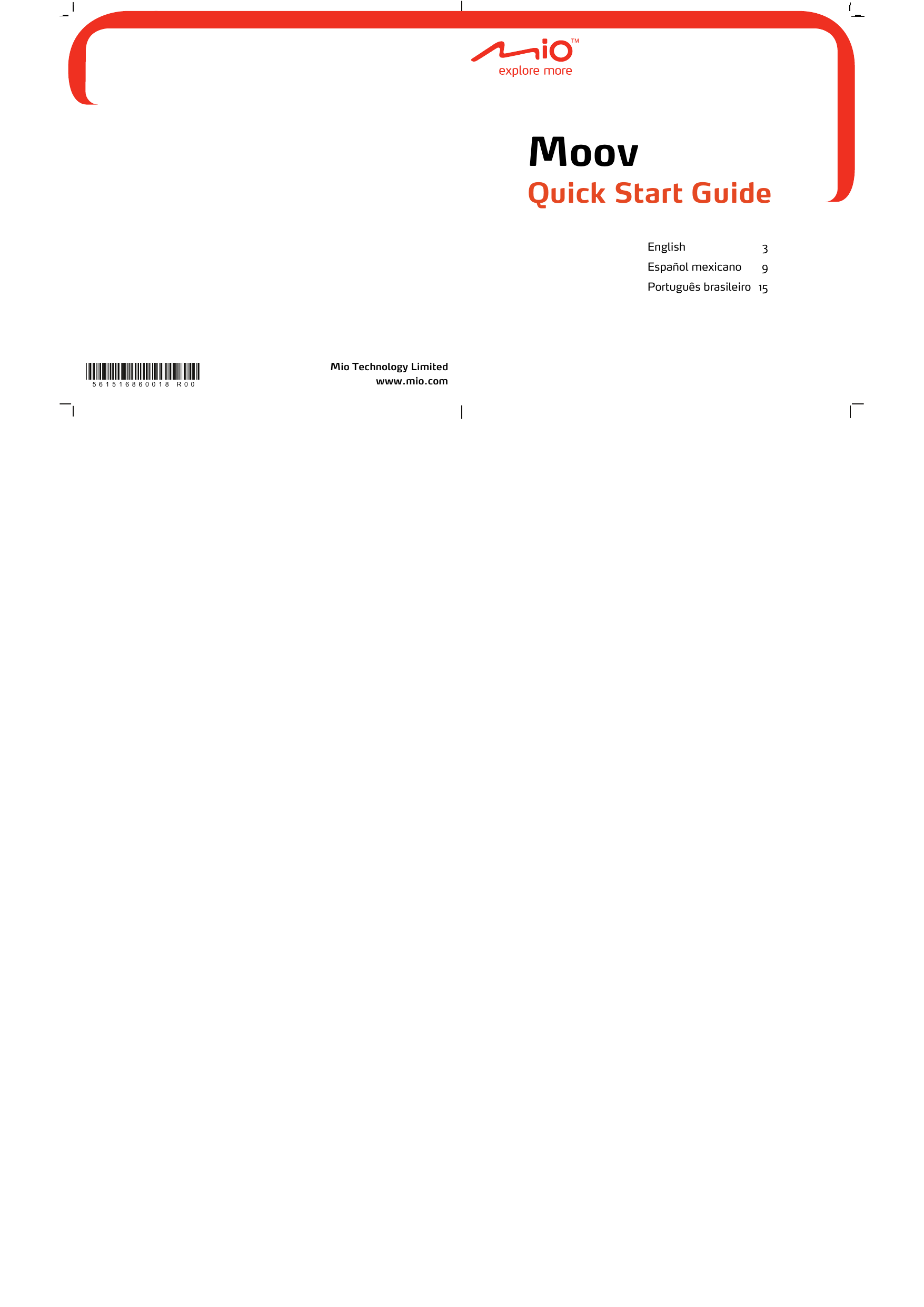 Mio MOOV 300-Series Quick start manual | Manualzz