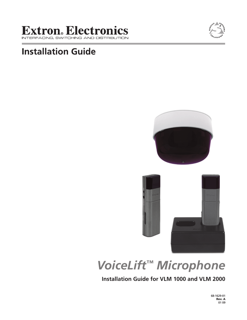Extron electronics VoiceLift Installation guide | Manualzz