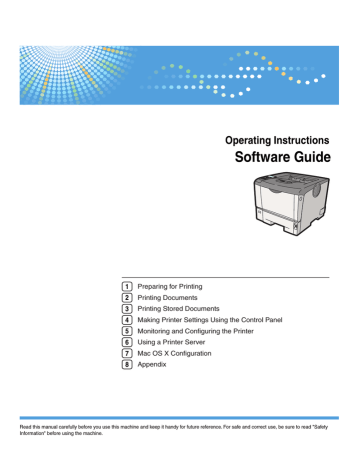 Ricoh printer Software Guide | Manualzz