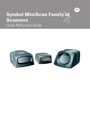 Motorola MiniScan Family of Scanners Quick Reference Guide | Manualzz