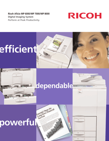 Ricoh MP 7000 Printer User manual | Manualzz