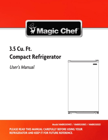 Magic Chef HMBR350SE1 3.5 cu. ft. Mini Fridge in Stainless Look, ENERGY ...
