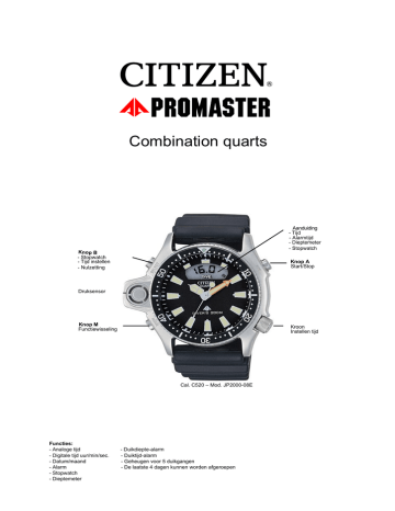 Citizen Cal C520 de handleiding | Manualzz