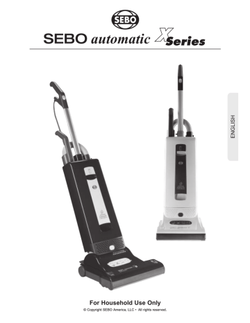 Sebo G-SERIES Owner`s manual | Manualzz