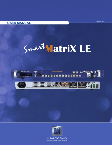 Smart MatriX LE User Manual | Manualzz