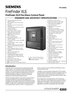 Siemens FIREFINDER-XLS - Product information, Quick start Guide ...
