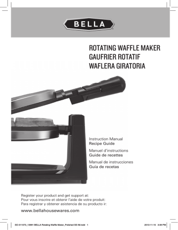 Instructions For Bella Waffle Maker