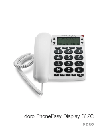Doro PhoneEasy Display 312C User Manual | Manualzz