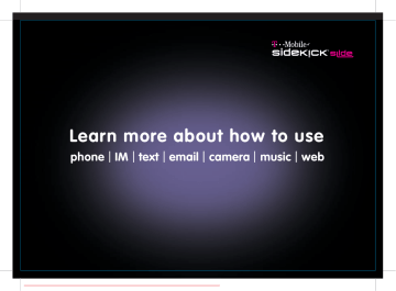 contents. Motorola Sidekick Slide T-Mobile, Q700 T-Mobile, HIPTOP SLIDE ...