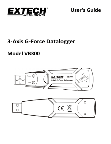 Extech Instruments VB300 3-Axis G-Force USB Datalogger User's Manual ...