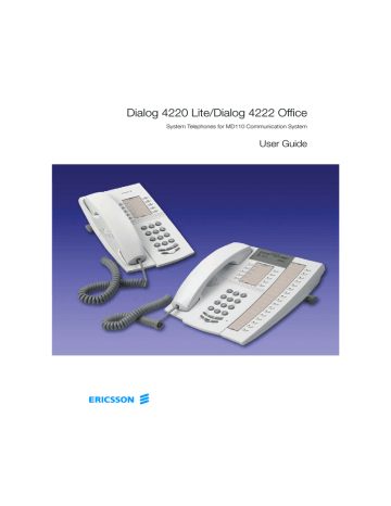 Ericsson Dialog 4222 Office User guide | Manualzz