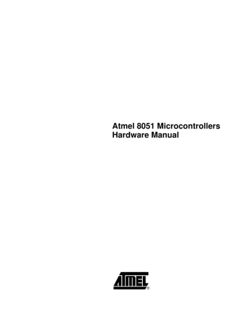 Atmel 8051 Microcontroller Hardware Manual | Manualzz
