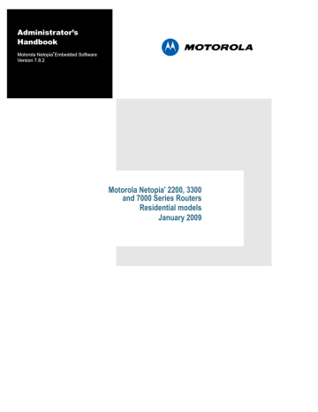 Motorola Netopia 3347-02 Administrator's Handbook | Manualzz