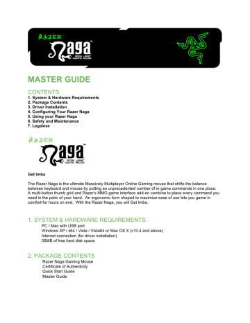 Razer Naga User Guide | Manualzz