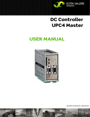 ELTEK VALERE UPC4 Master User Manual | Manualzz