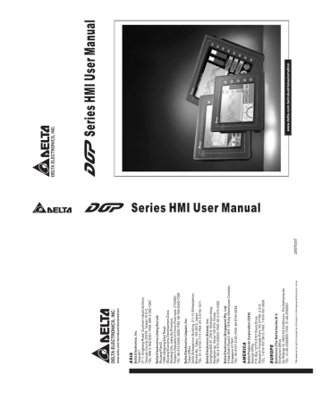 DELTA DOP Series HMI User Manual | Manualzz