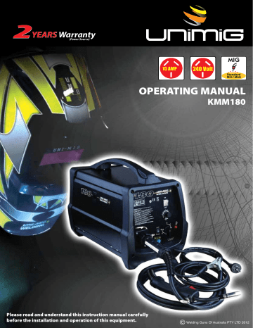 UNIMIG Mini-Mig 180 Operating Manual | Manualzz