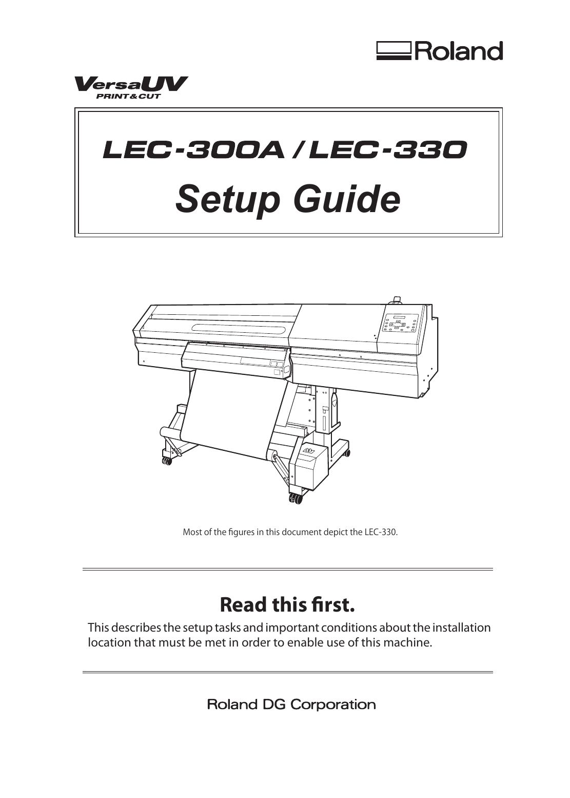 Roland LEC-330 Setup guide | Manualzz