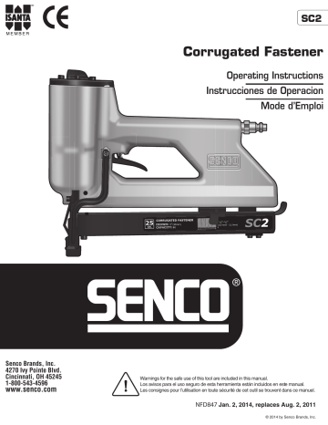 Senco SC2 Sencor Owner Manual | Manualzz