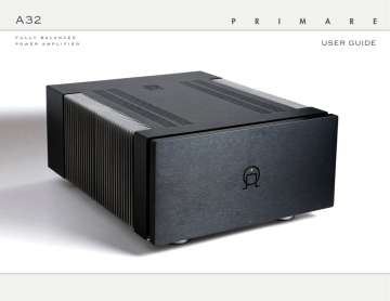 Primare A32 Stereo Amplifier User guide | Manualzz
