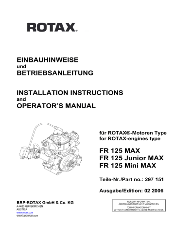 Bombardier-Rotax | FR 125 Mini MAX | Benutzerhandbuch | ROTAX ...
