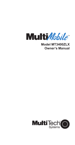 MultiTech MT3400ZLX Owner's Manual | Manualzz