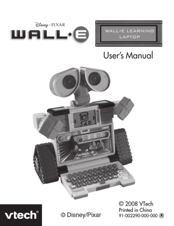 VTech Disney Pixar Wall-E User`s manual | Manualzz