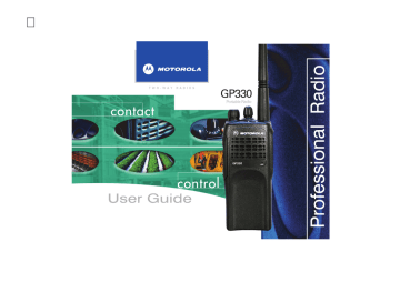 Motorola GP 330 User Guide | Manualzz