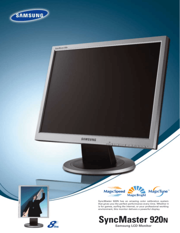 Samsung 920N Computer Monitor User manual | Manualzz