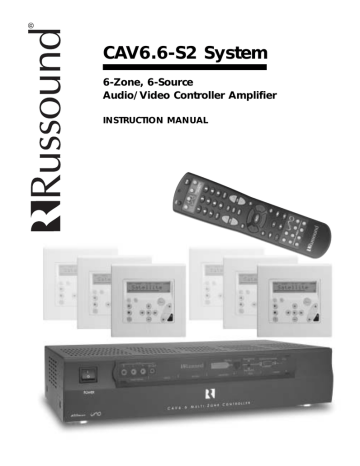 Russound CAV6.6-S2 Instruction manual | Manualzz