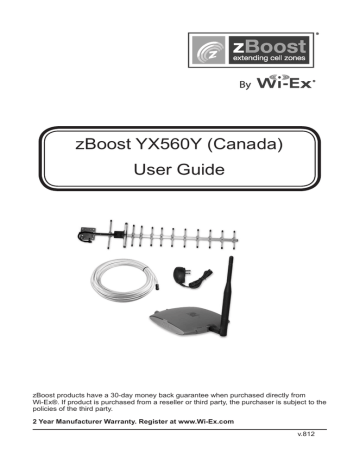 zBoost SOHO YX560Y User Guide | Manualzz