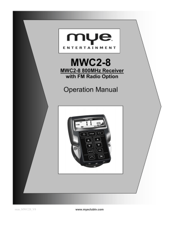 MYE MWC2-8 Operation Manual | Manualzz